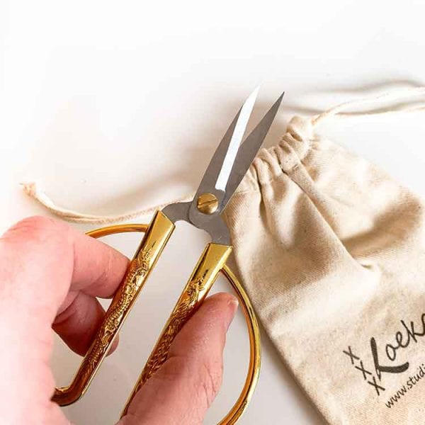 Golden Embroidery scissors 13 cm blade | Studio Koekoek