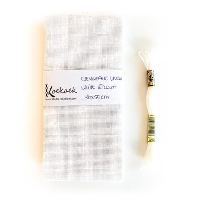 100 x 140 cm Evenweave linen 18 Count Fabric | by Studio Koekoek