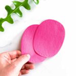 Two mini pre-punched hot pink Corduroy repair patches | Easy Iron on ...
