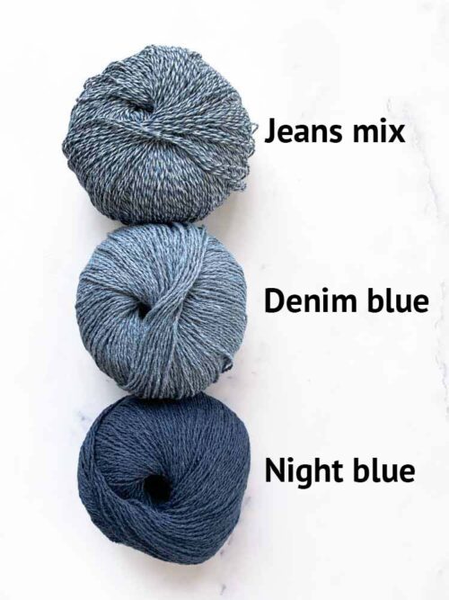 147 - Relove denim night blue - recycled demin yarn | Studio Koekoek