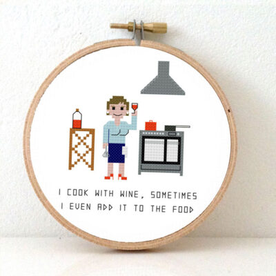 2 x Chef cross stitch pattern | Studio Koekoek