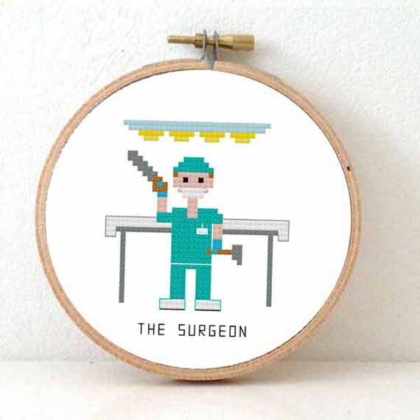 2 x Surgeon cross stitch pattern | Studio Koekoek