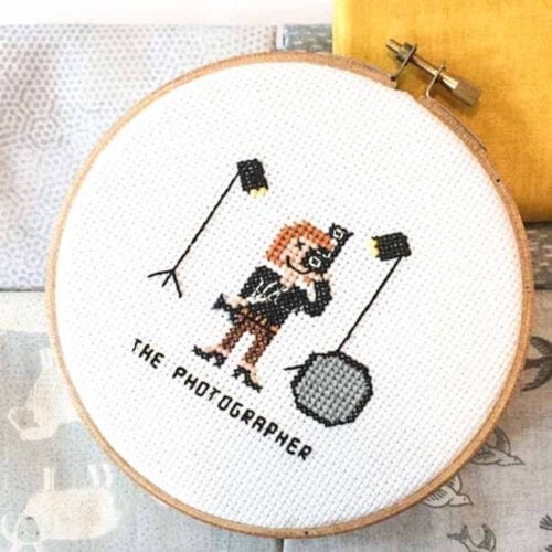 2 x Photographer cross stitch pattern | Studio Koekoek