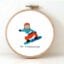 2 x Snowboarder cross stitch pattern | Studio Koekoek