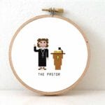 2 x Pastor cross stitch pattern | Studio Koekoek