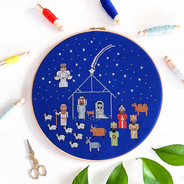 Christmas Nativity cross stitch pattern | Studio Koekoek
