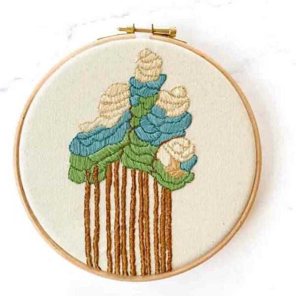Royal embroidery kit Trees - Collaboration with TextielMuseum Tilburg ...