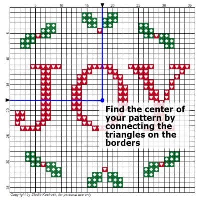 How to read a cross stitch pattern | Studio Koekoek