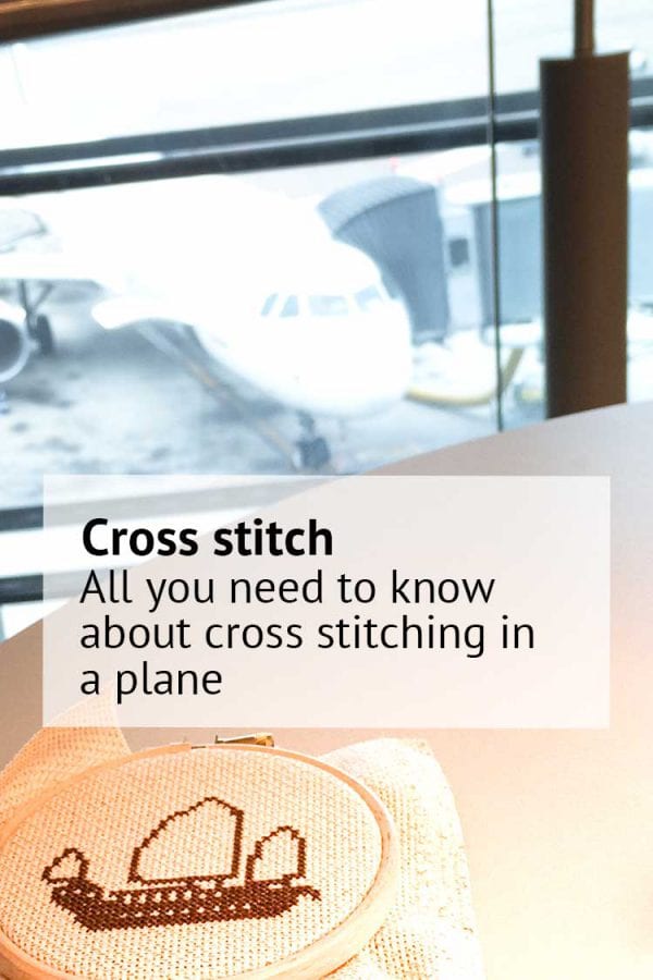 Learn all about cross stitching in a plane | Studio Koekoek