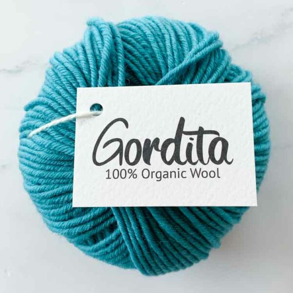 024 - Gordita Turquoise chunky ecological merino wool | Studio Koekoek