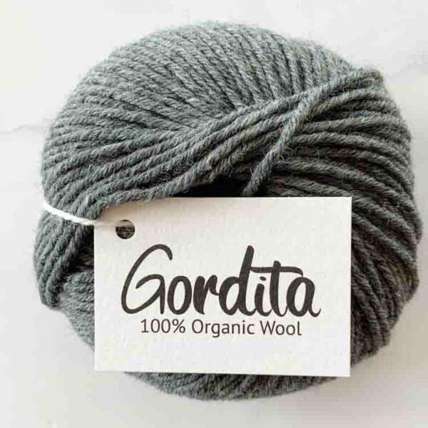 029 - Gordita Mid Gray chunky ecological merino wool | Studio Koekoek