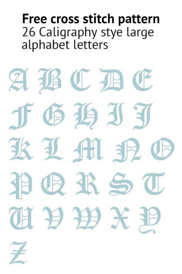 Free alphabet pattern | Studio Koekoek Modern Cross Stitch