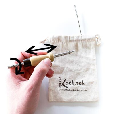 Adjustable Punch Needle for chunky yarn | Studio Koekoek