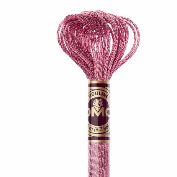 DMC Light Effects Floss per Skein of 8m - E316 Metallic Antique Mauve - Studio Koekoek ...