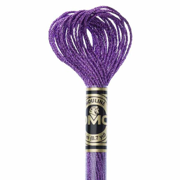 DMC Light Effects Floss per Skein of 8m - E3837 Metallic Lavender - Studio Koekoek | sustainable ...