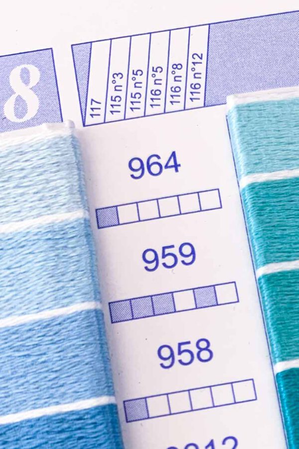 How to use a DMC embroidery floss color card and why you need one ...