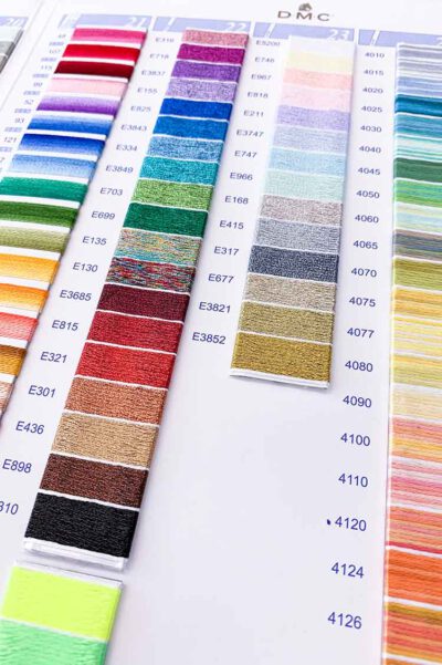 How to use a DMC embroidery floss color card and why you need one ...