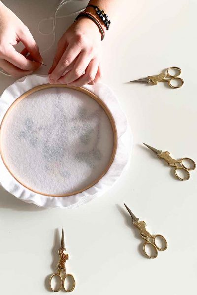 Tutorial How to frame your embroidery work in a hoop | Studio Koekoek