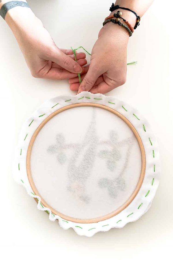 Tutorial How to frame your embroidery work in a hoop | Studio Koekoek