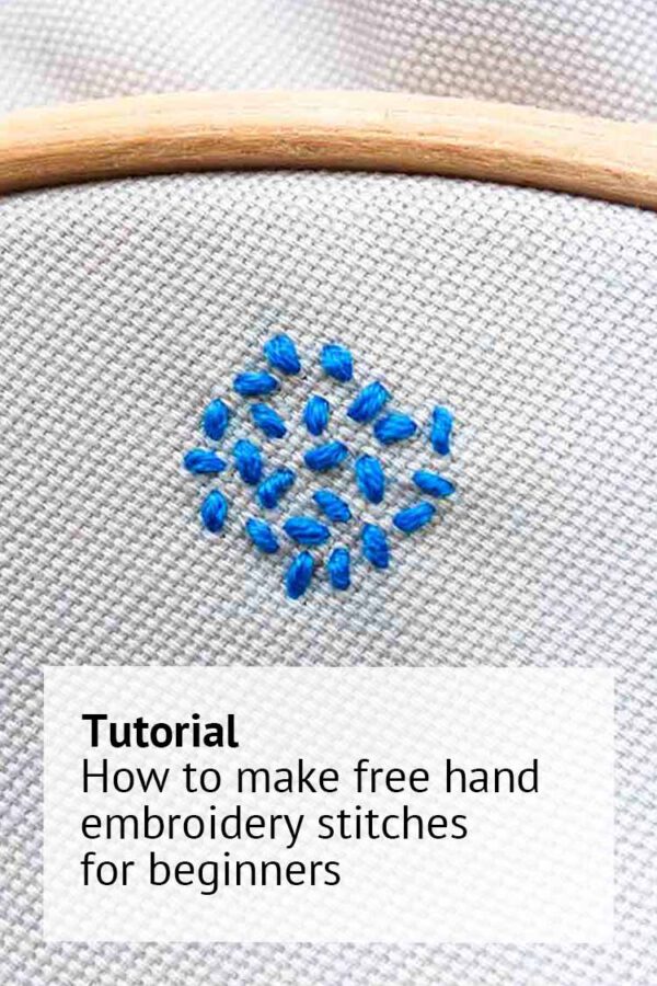 Free hand embroidery tutorial for beginners | How to make embroidery ...