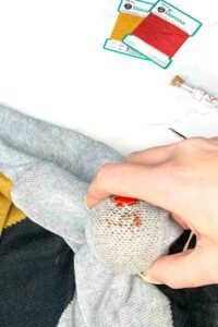 How to darn clothes by hand with a darning mushroom | Darning ...