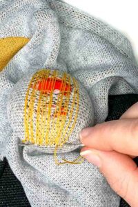 How to darn clothes by hand with a darning mushroom | Darning ...