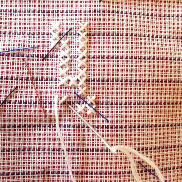 Cross Stitch Tutorial waste Canvas | Studio Koekoek