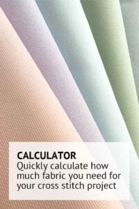 Cross stitch fabric calculator - Studio Koekoek