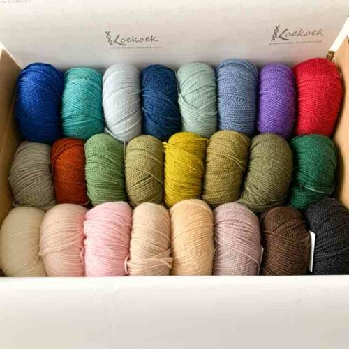 24 colors Lanita wool bundle. 24 balls of 50 gram premium ecological ...